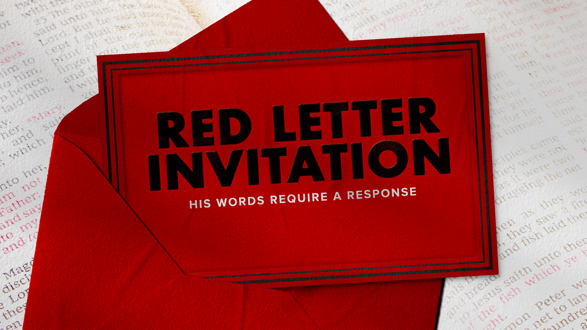 Red Letter Invitation | Christ Fellowship Church